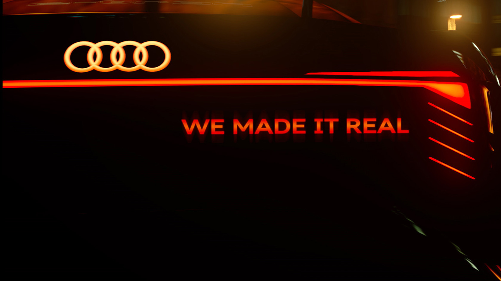 El "Audi E-Tron Vision Gran Turismo" corre por las calles de Roma ...