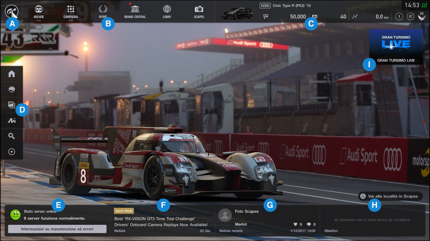 MANUALE ONLINE - GRAN TURISMO SPORT