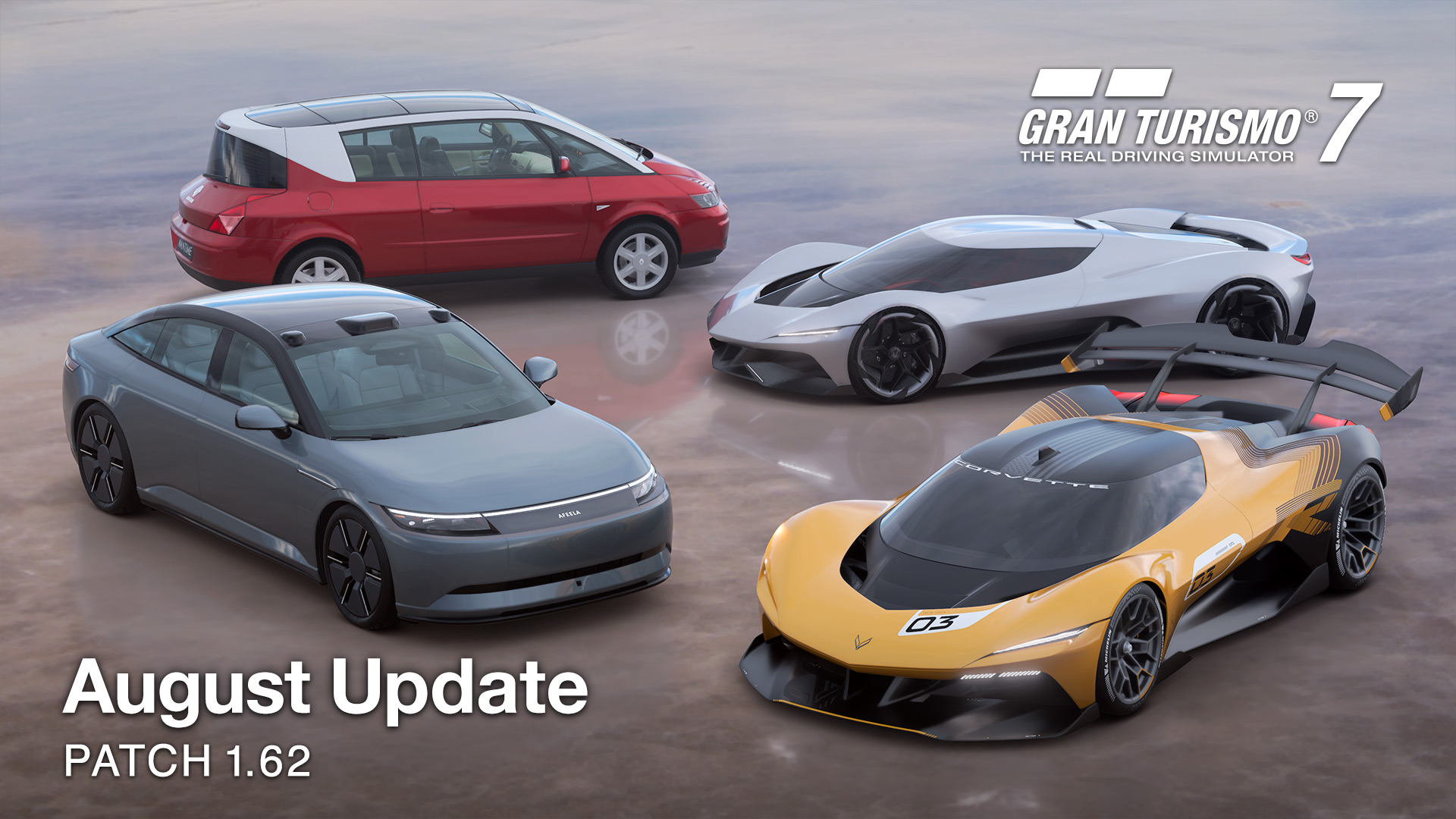 Gran Turismo 7 : La mise à jour d'août ajoute 4 nouveaux bolides, dont la Corvette Vision GT ...