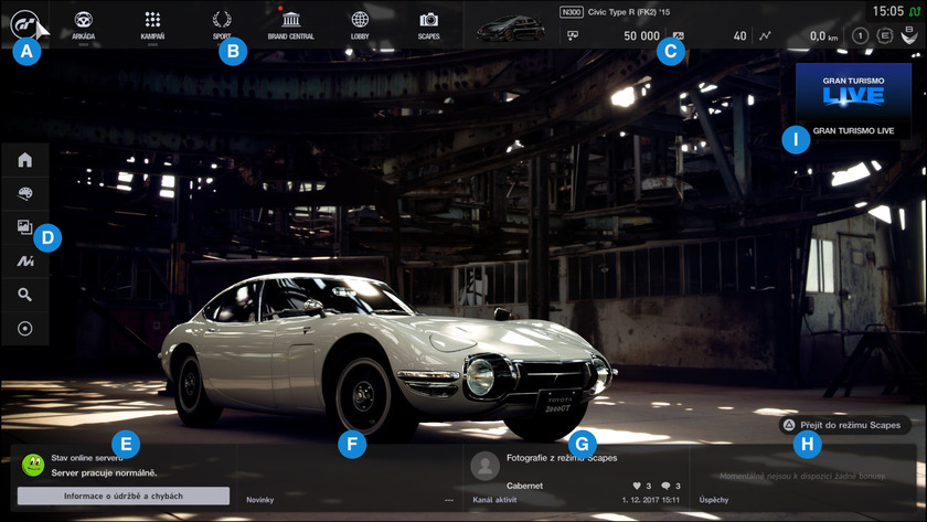ONLINE MANUÁL - GRAN TURISMO SPORT