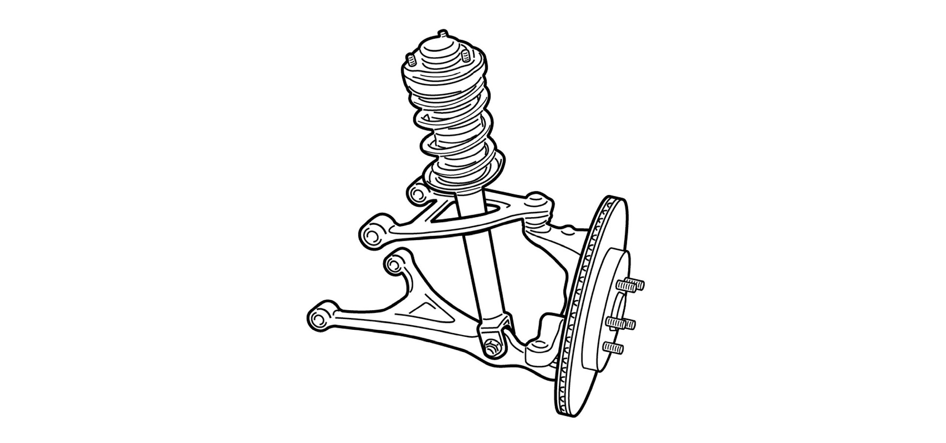 Wishbone Suspension Double Drawing Patents Mounted High Sketch Coloring ...